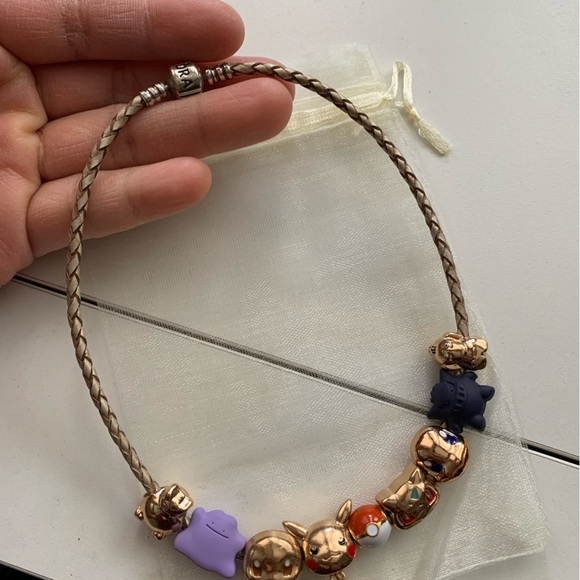 Pandora | Jewelry | Pandora Leather Bracelet Wrap Twice Necklace W 9 ...